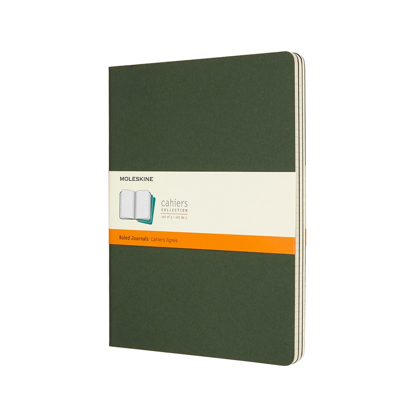 Moleskine Cahier Extra Large Notebook Set Myrtle Green – Moleskine ...