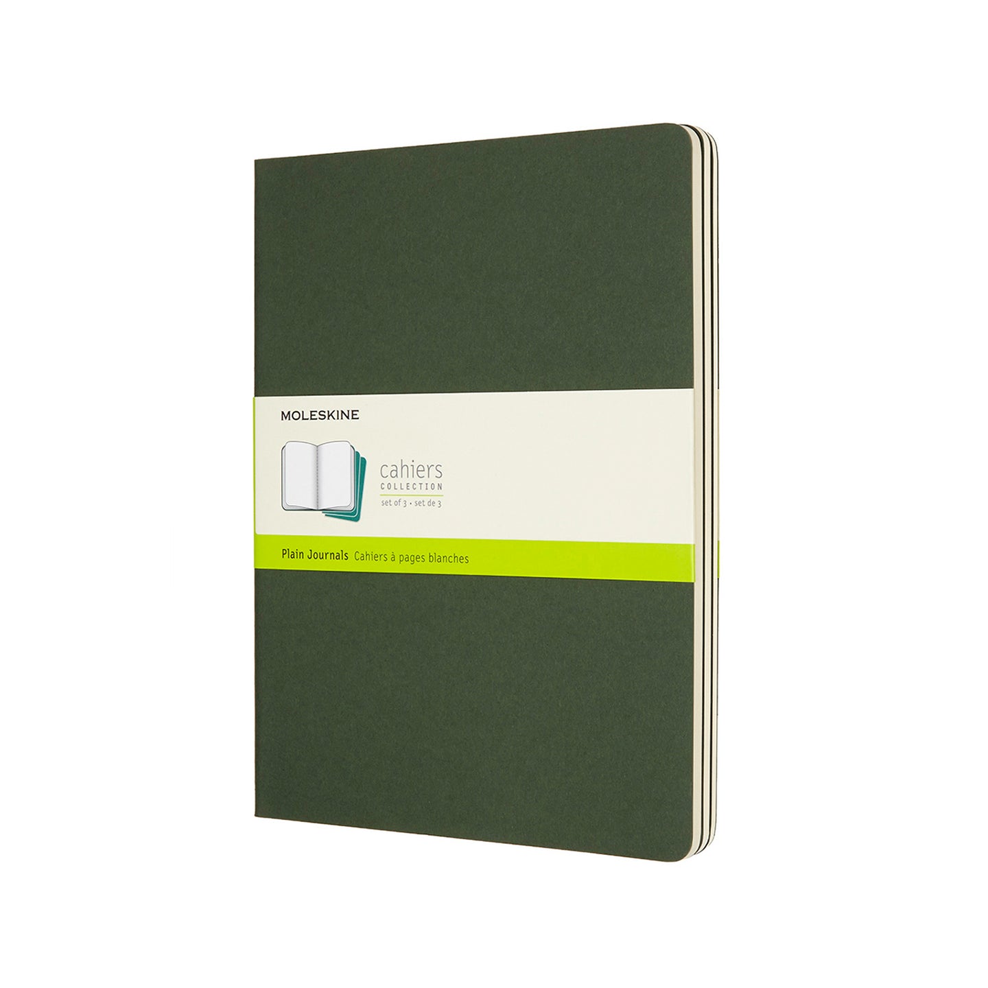 Moleskine Cahier Extra Large Notebook Set Myrtle Green – Moleskine ...