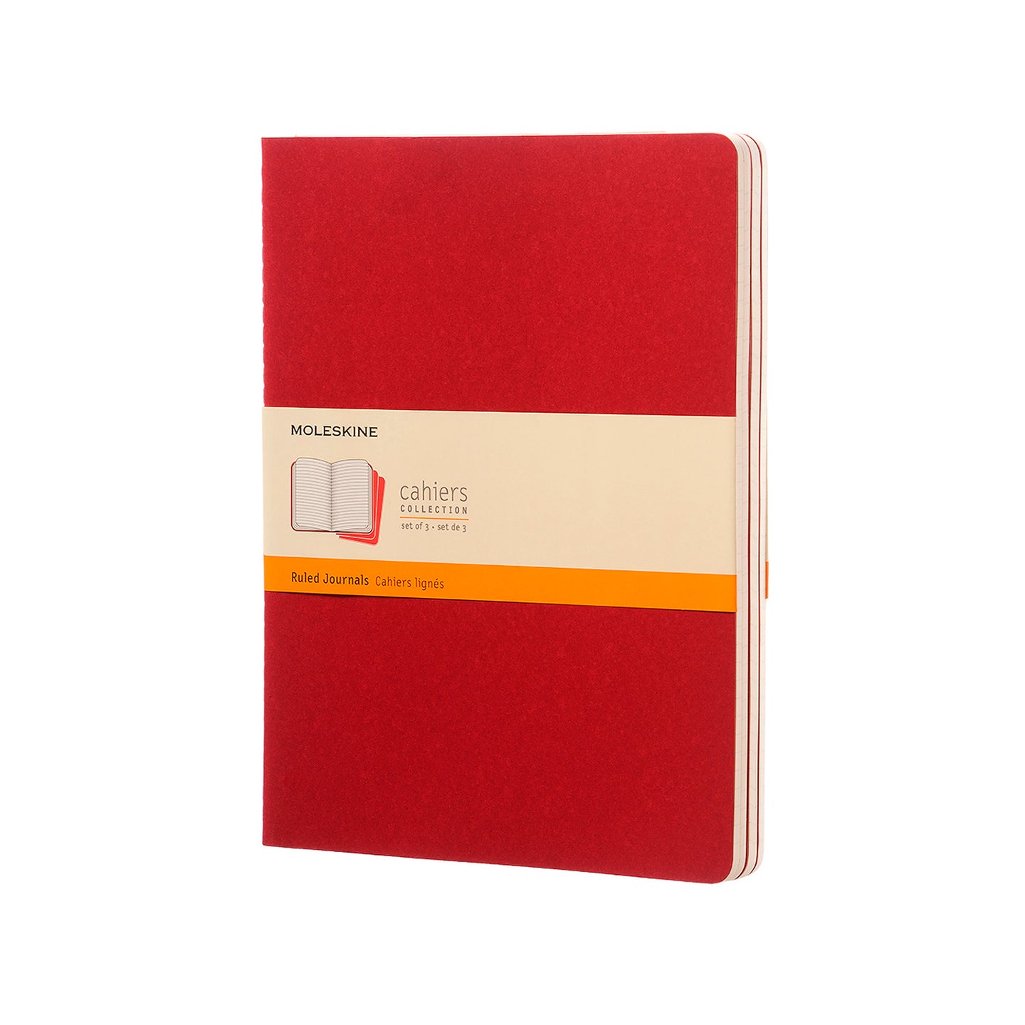 Moleskine Cahier Extra Large Notebook Set Cranberry Red – Moleskine ...