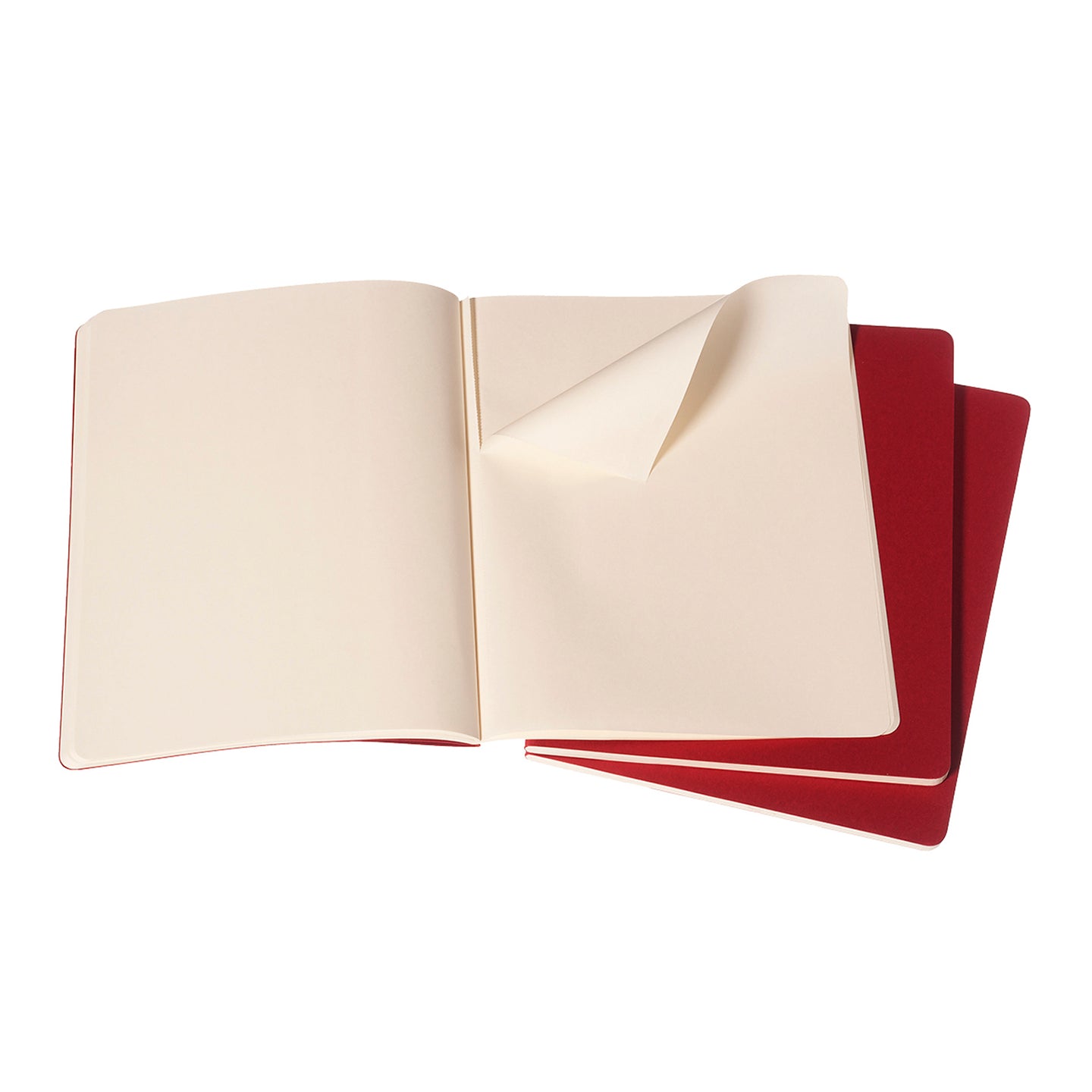 Moleskine Cahier Extra Large Notebook Set Cranberry Red – Moleskine ...