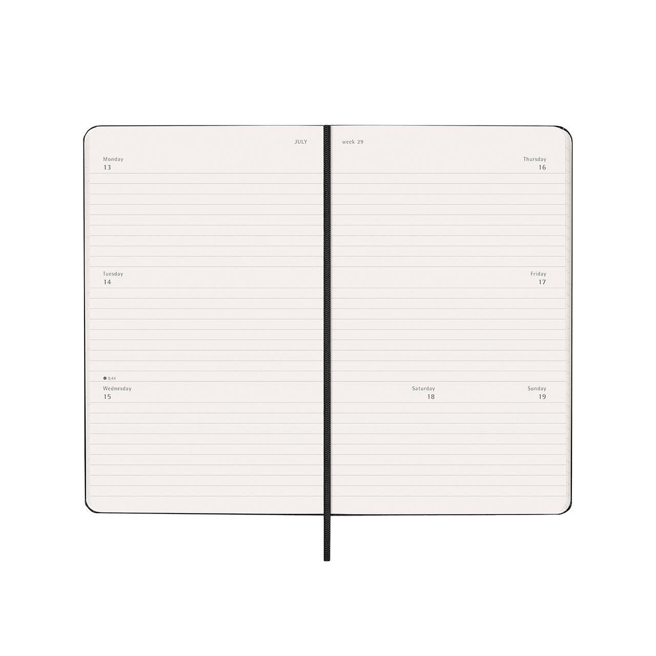 Moleskine 2026 Weekly Horizontal Hard Cover Diary Large – Moleskine ...
