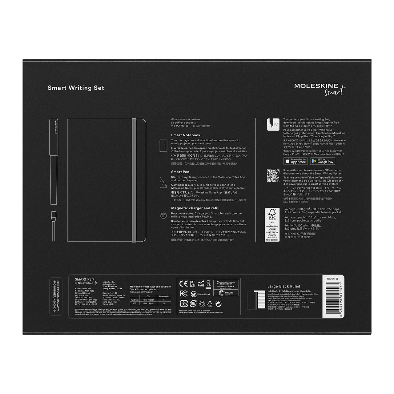 Moleskine Smart Writing Notebook + Pen Set – Moleskine AU